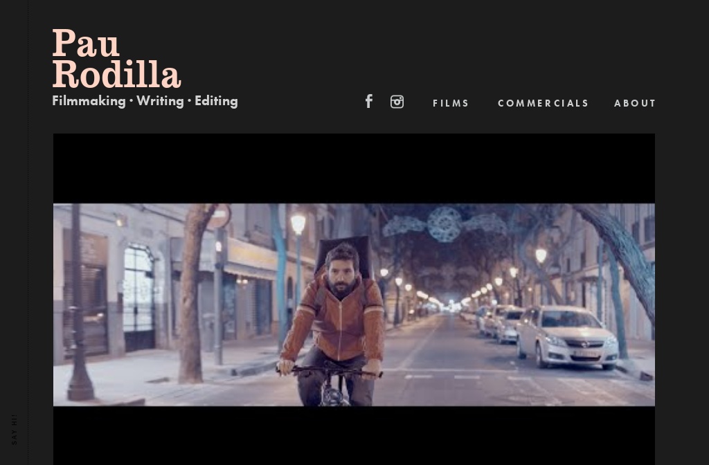 Pau Rodilla :: Filmmaking · Writing · Edition — '¡Hola, buenas noches!' a Pau Rodilla Short film