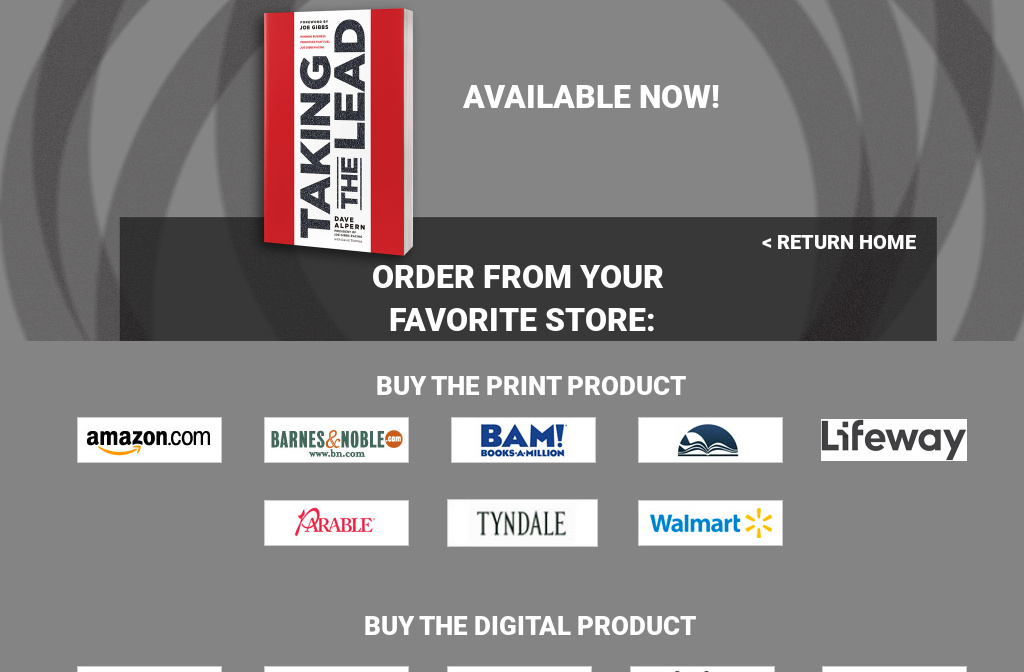 Buy the book Taking the Lead by Dave Alpern of Joe Gibbs Racing