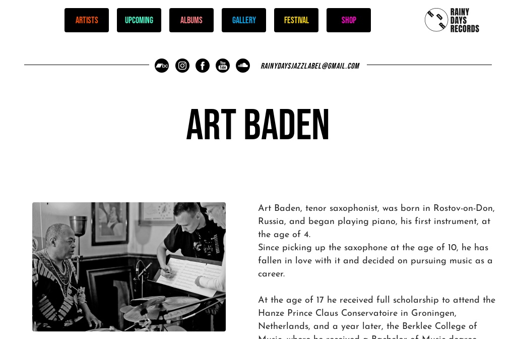 rainy days records — Art Baden