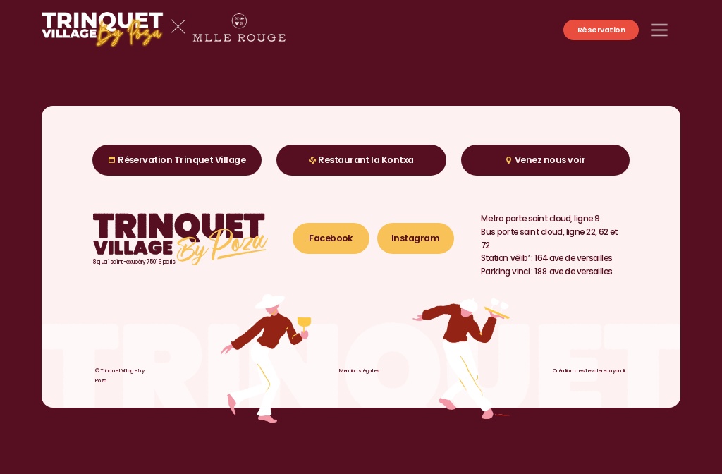 Trinquet Village X POZA — FOOTER