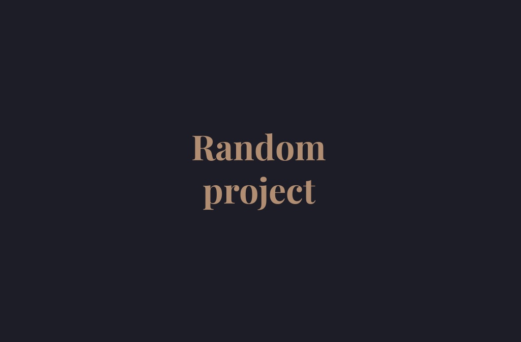 Управляющая компания «Системы» — Random project