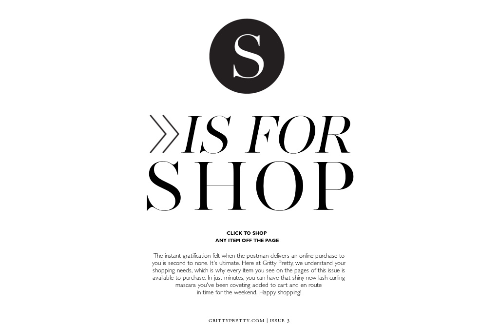 Gritty Pretty Magazine | Winter 2015 — SHOP