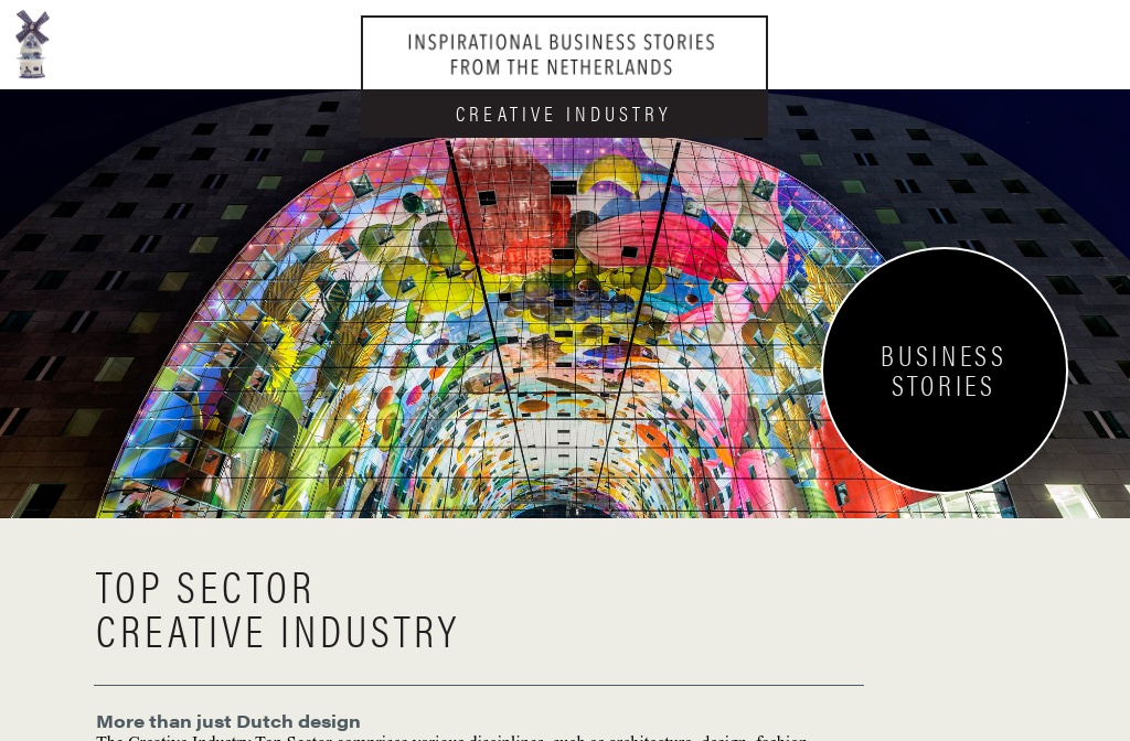 Dutch Industry — Sector Creative Industry