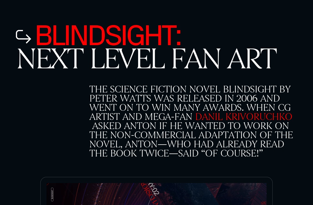 Blindsight — The Synopsis