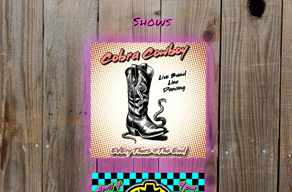 Cobra Cowboy — shows