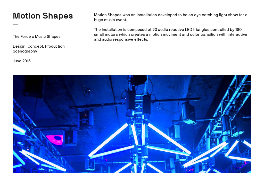 Projects — Motion Shapes