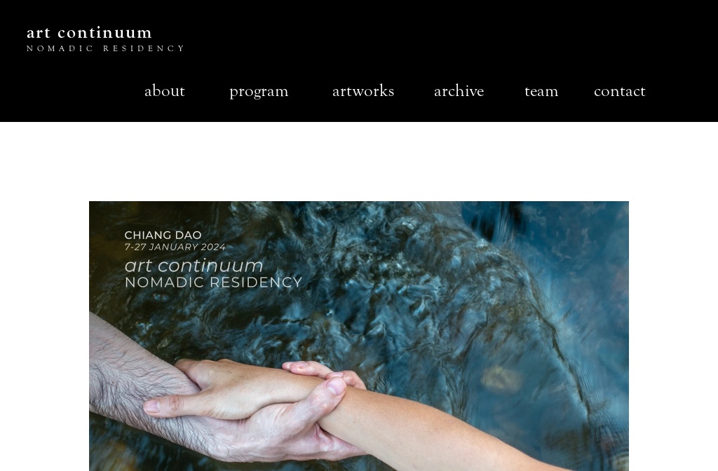 art continuum nomadic residency — being nature