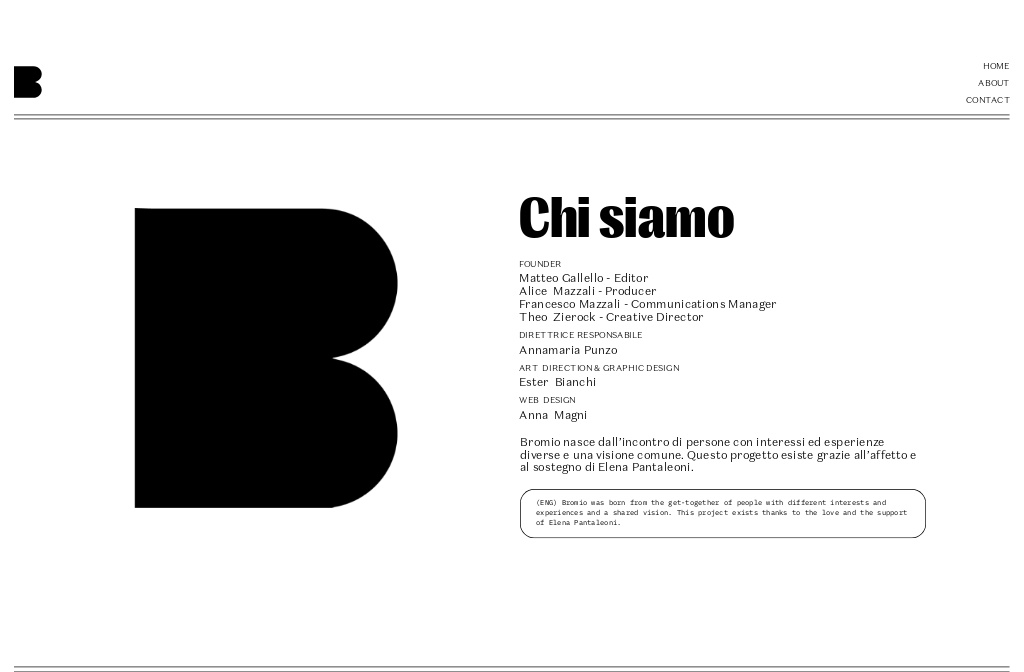 Bromio Magazine — About
