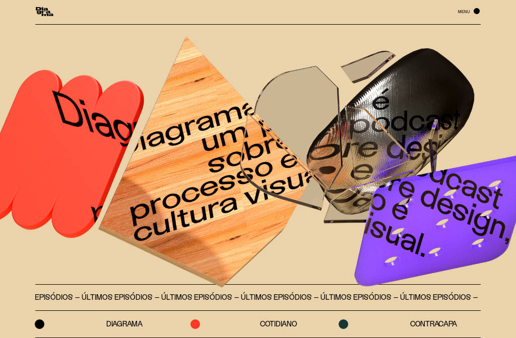 Diagrama: Podcast sobre design, processo e cultura visual.