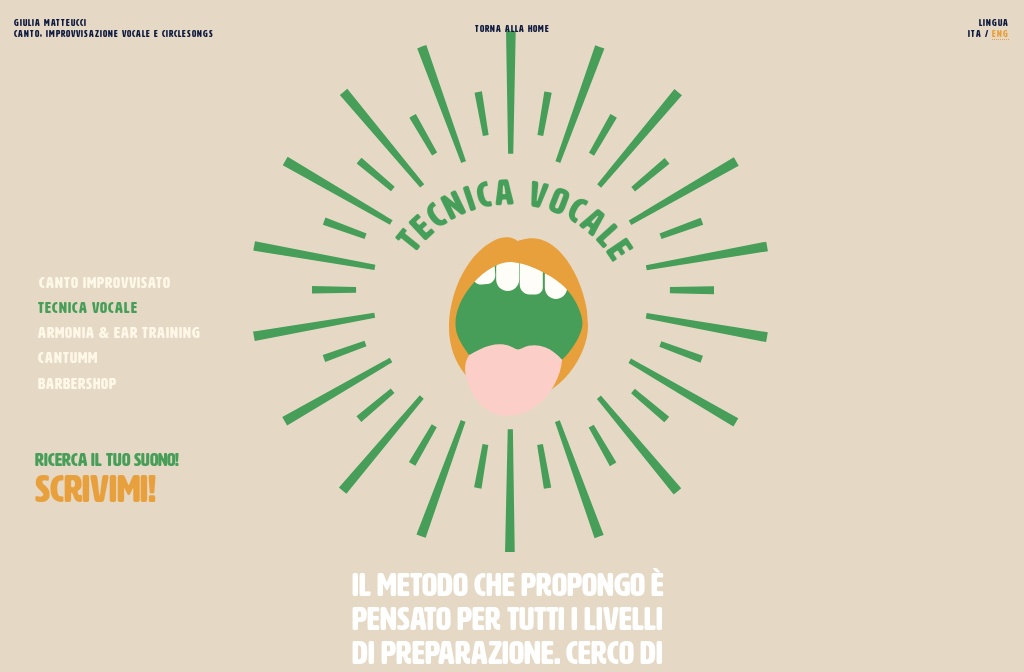 Laboratorio di Voce e Musica di Giulia Matteucci — tecnica vocale