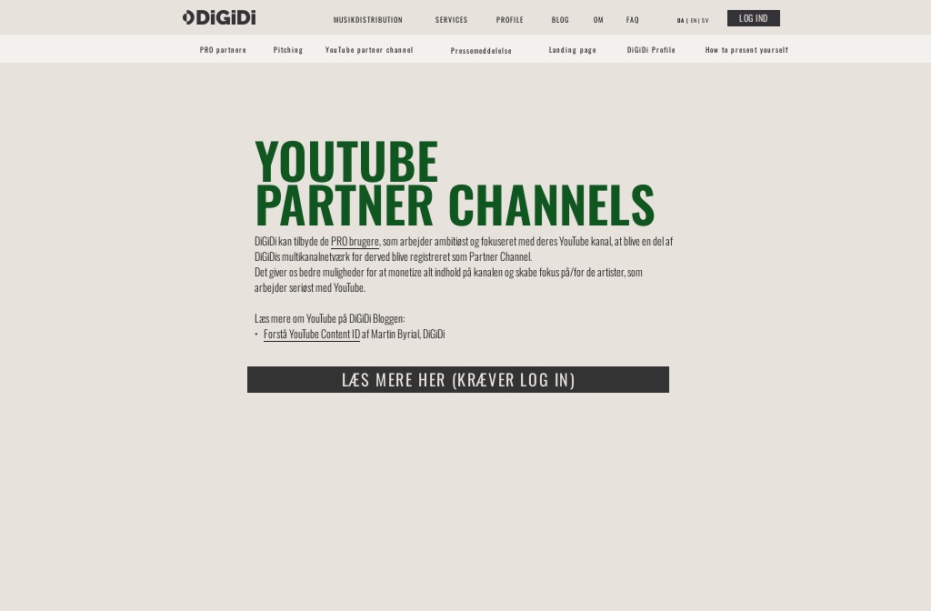 Services — Youtube Partner Channels
