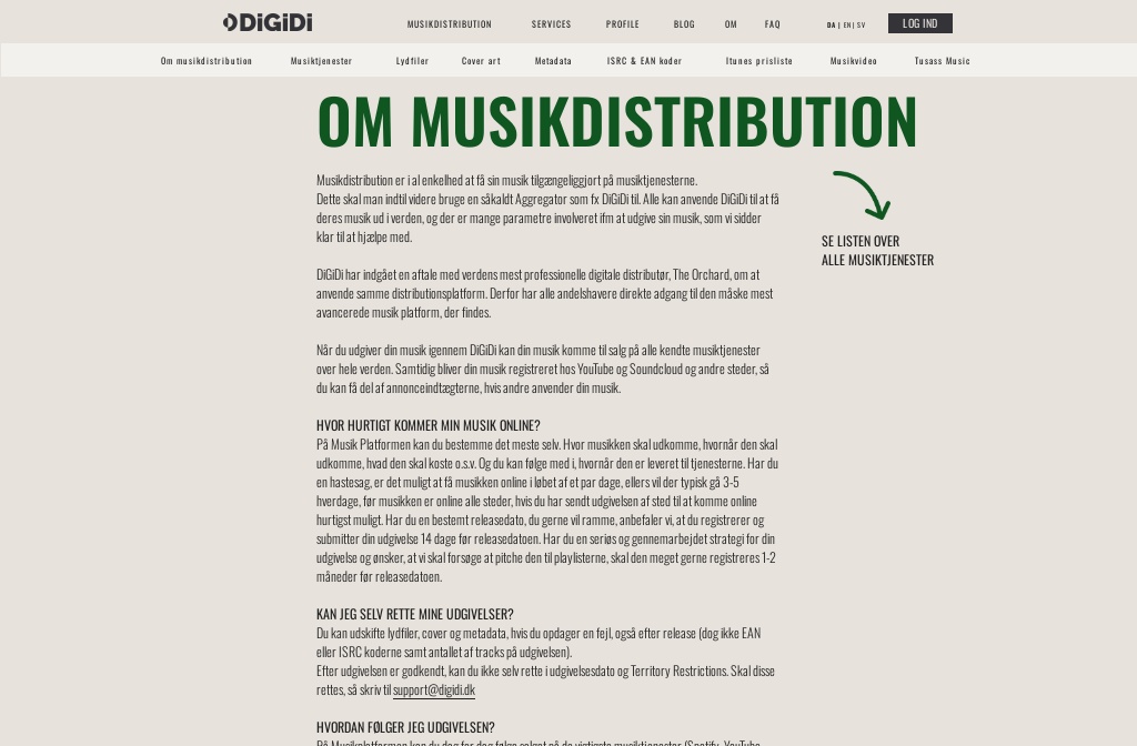Musikdistribution — Om musikdistribution