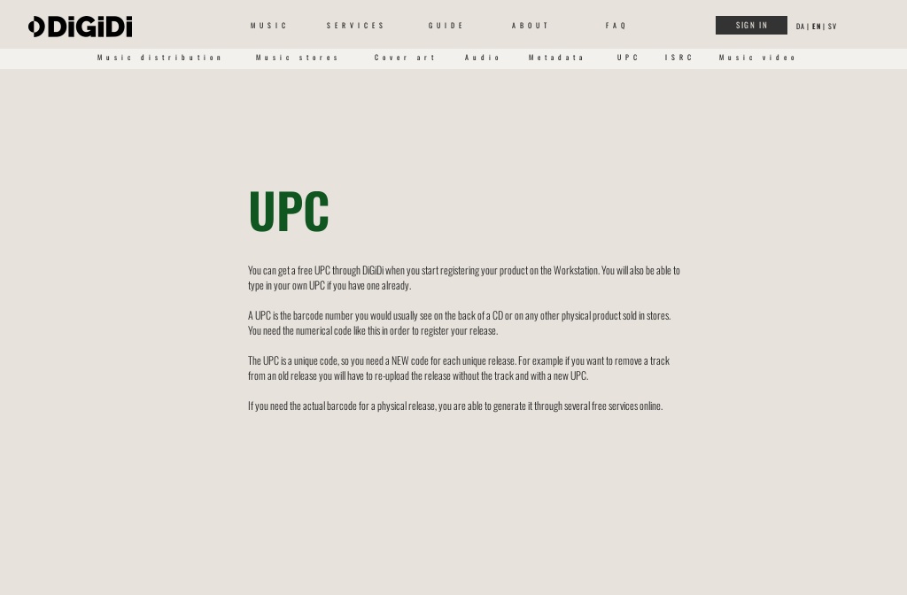 Music — upc