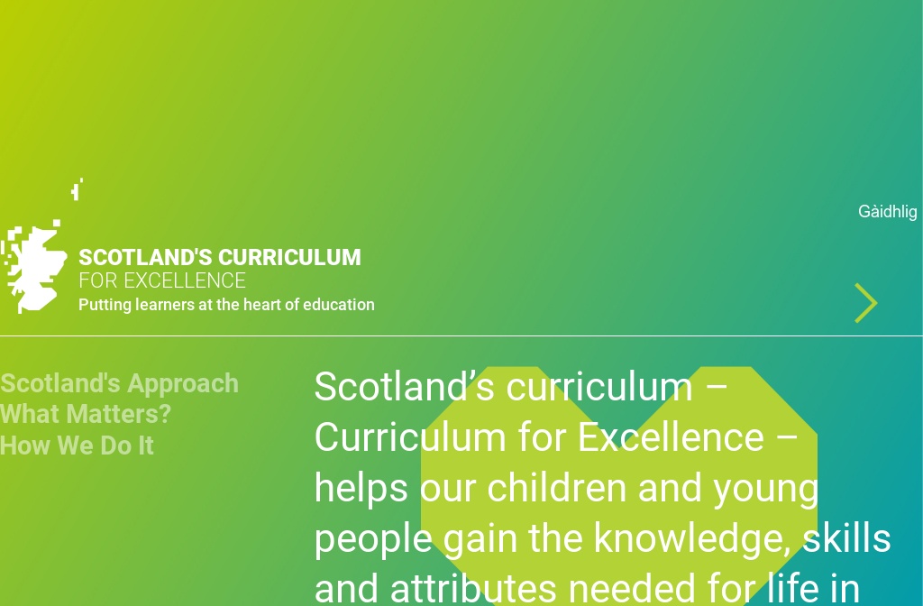 Scotland's Curriculum for Excellence — Page 2