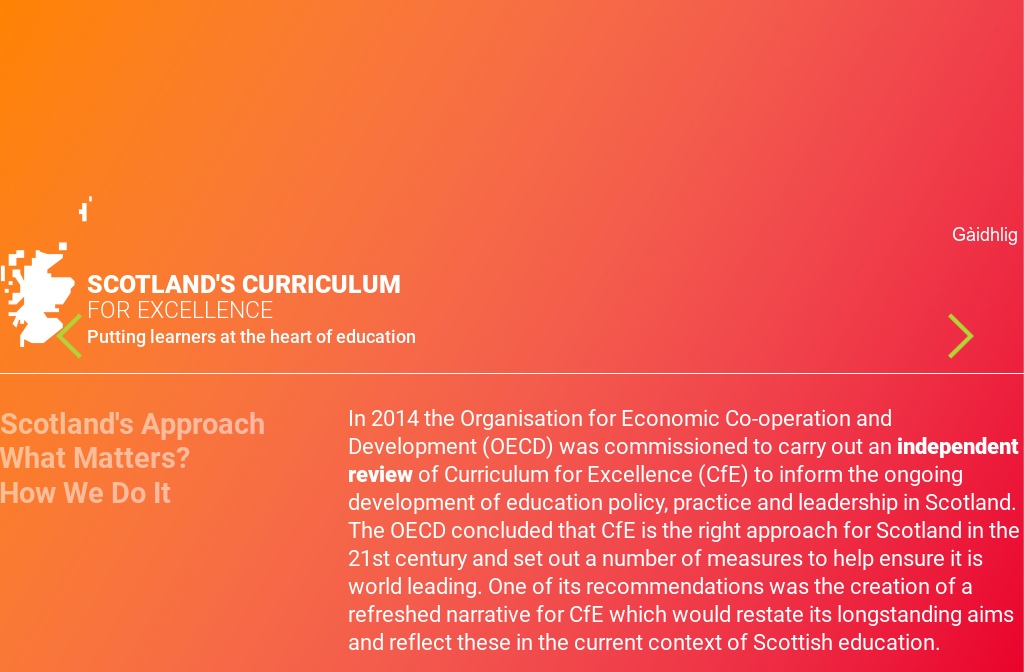Scotland's Curriculum for Excellence — Page 2