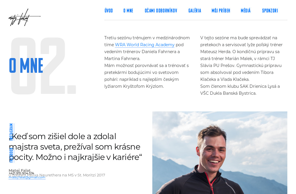 Matej Falat — O mne