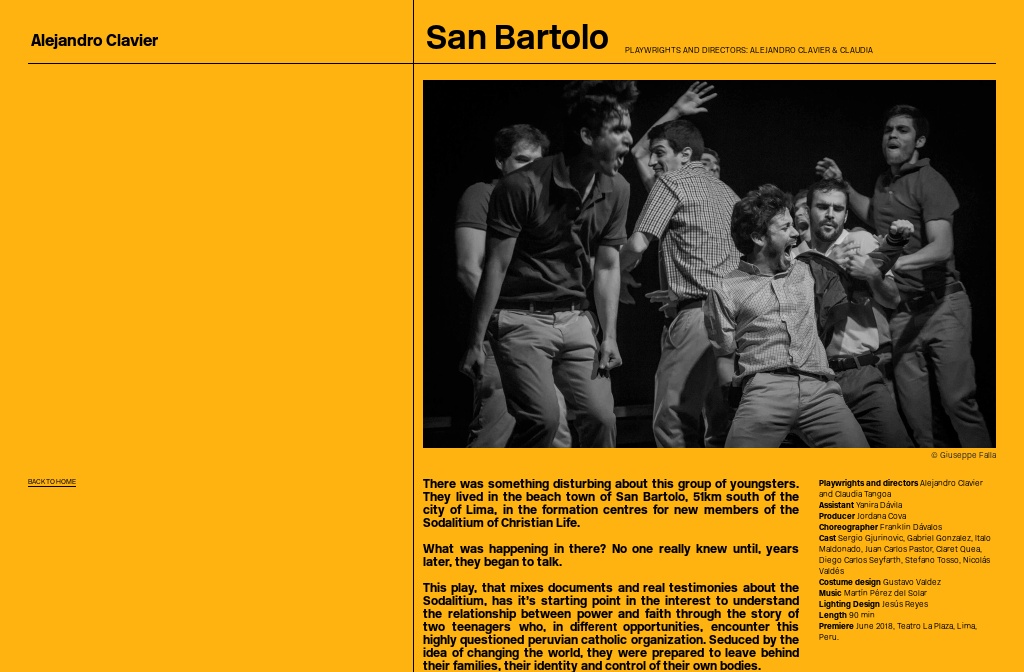 Alejandro Clavier — San Bartolo