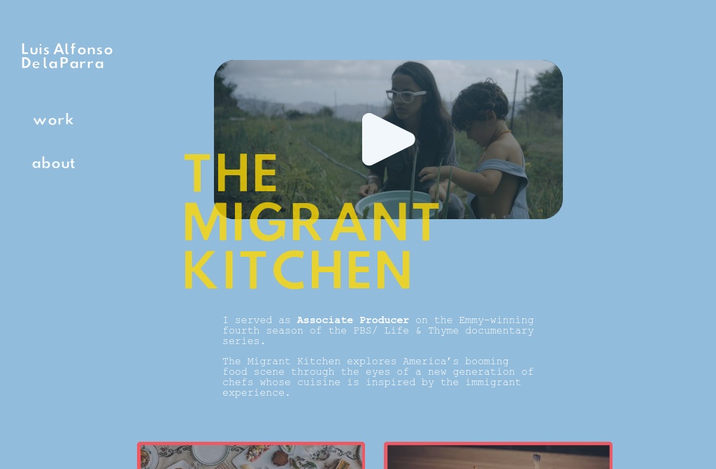 Luis Alfonso De la Parra — The Migrant Kitchen