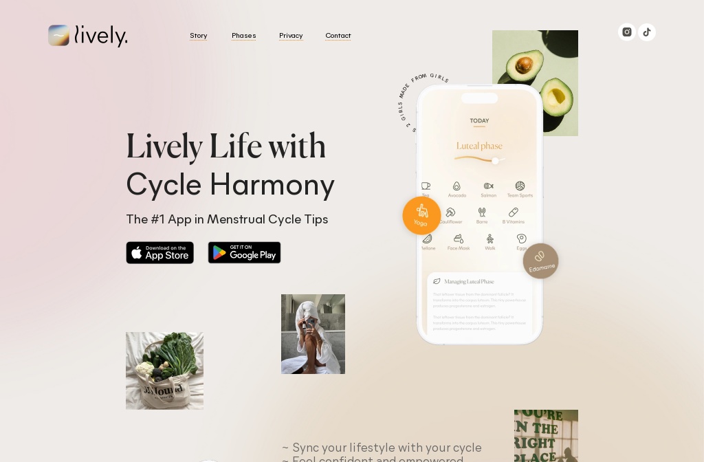 Lively ~ Sync your Cycle, Period Tracker mobile app