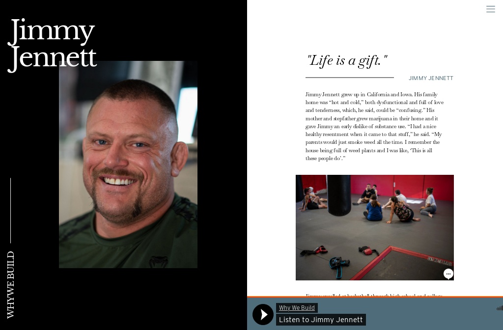 WHY WE BUILD — JIMMY