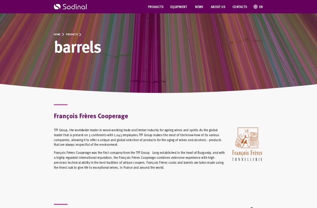 Sodinal - Oenology and Winemaking — Barrels