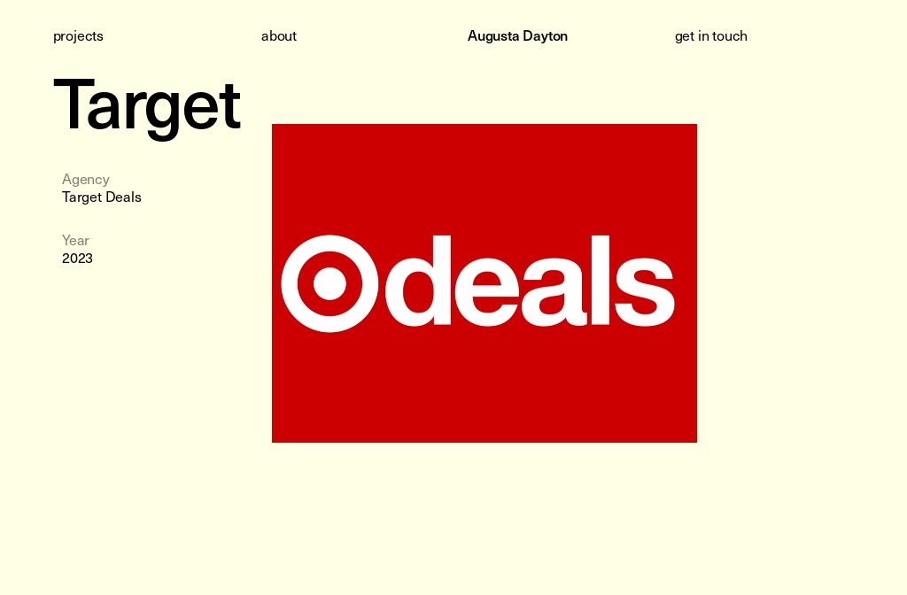 Augusta Dayton Website — Target