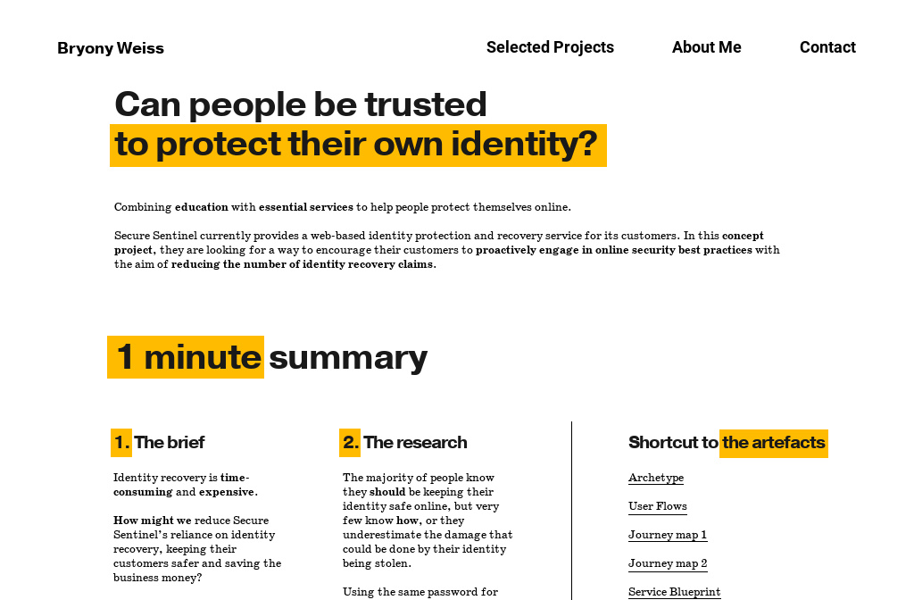 Secure Sentinel 1 minute summary