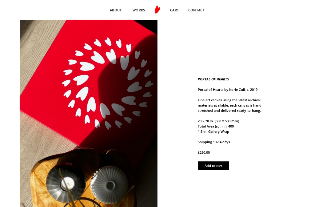 Portal of Hearts by Korie Cull, c. 2019.