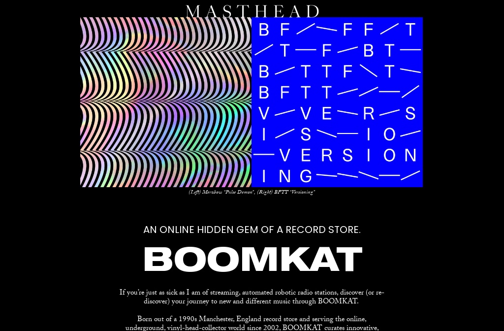 Boomkat - Masthead Magazine - Things We Love