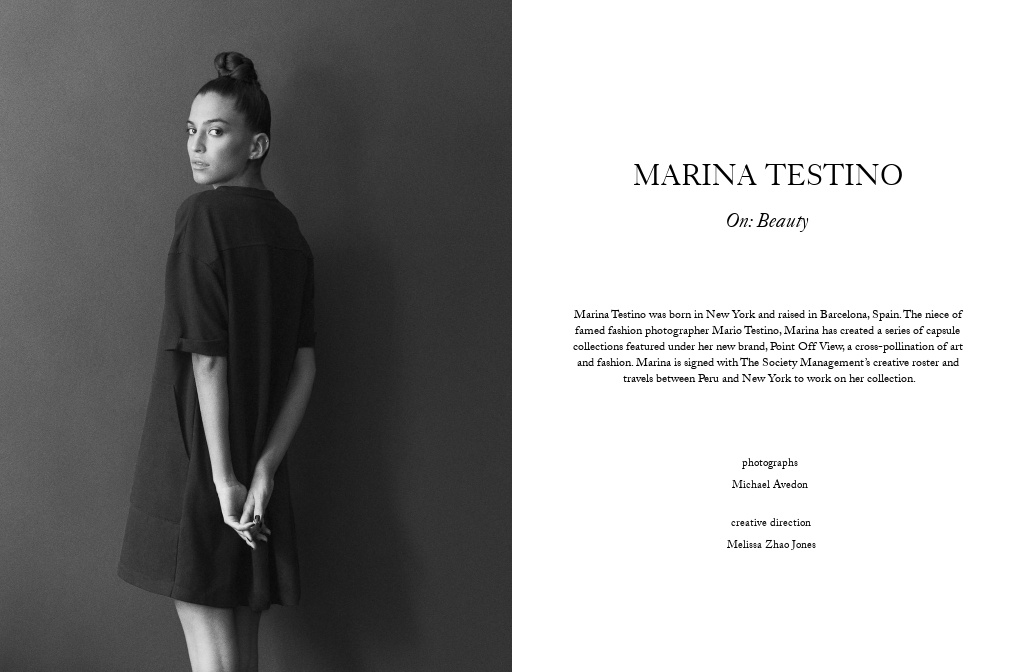 On: Beauty — MARINA TESTINO