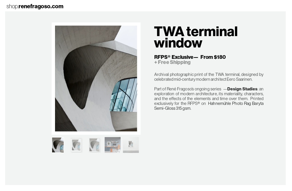 TWA window — photographic print