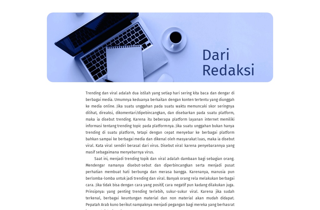 Majalah HSI Edisi 53 — Dari Redaksi