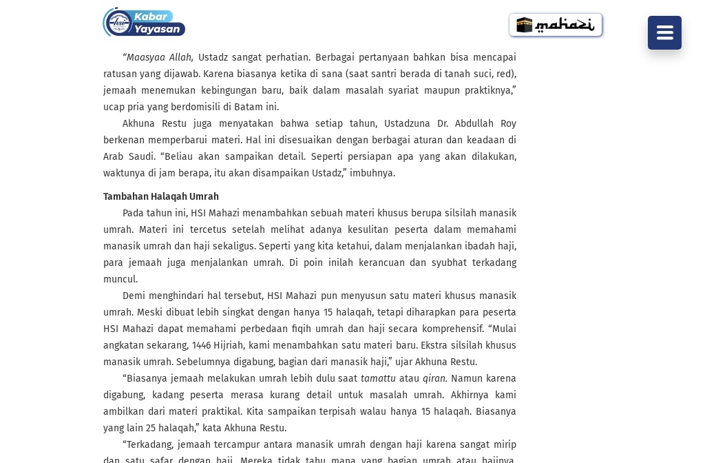 Majalah HSI edisi 78 — HSI Mahazi 2