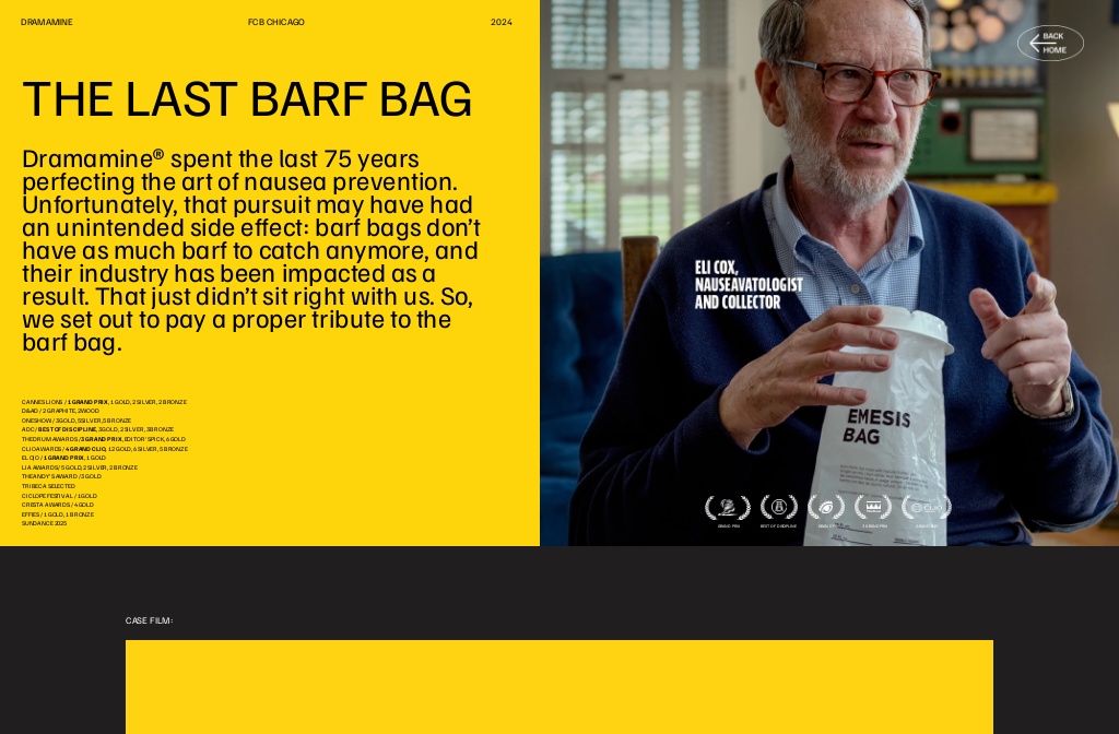 DALLEGRAVE PORTFOLIO — The Last Barf Bag