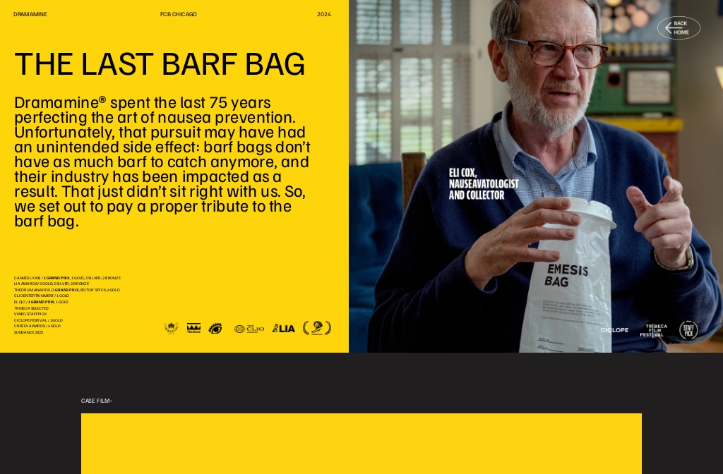 DALLEGRAVE PORTFOLIO — The Last Barf Bag