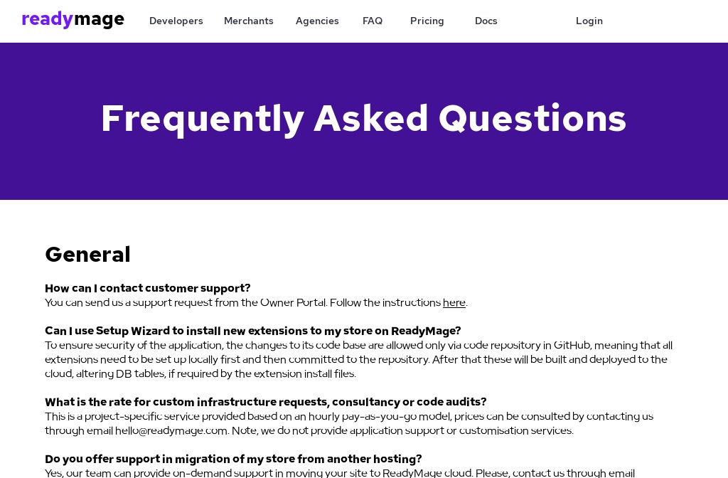 ReadyMage: Frequently Asked Questions