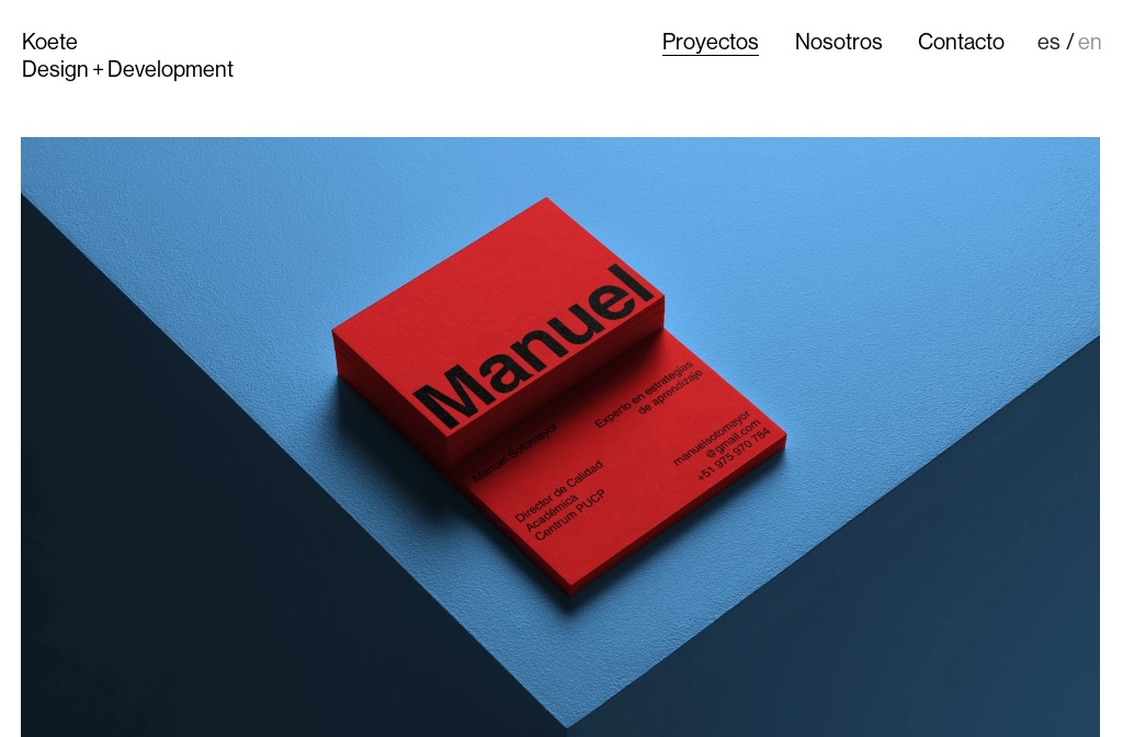 Proyectos Koete — manuelsotomayor