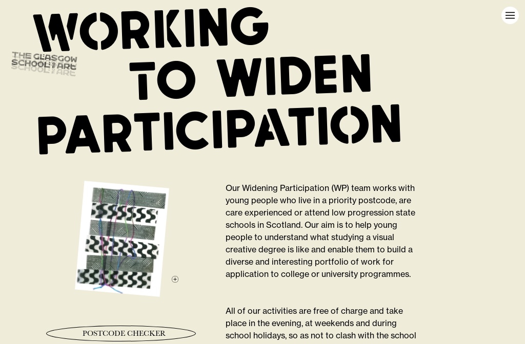 GSA WAY IN V8 — Working to Widen Participation