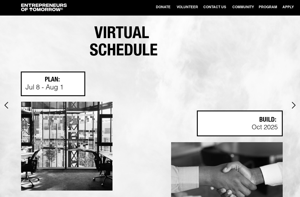 EOT WORLD — Virtual Schedule