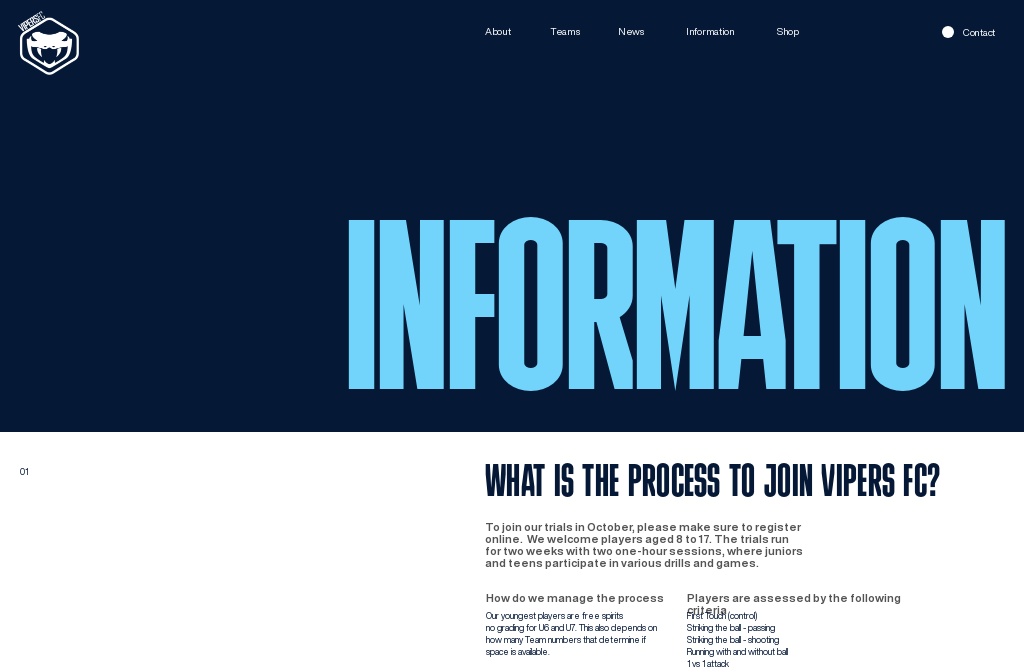 VIPERS FC® — Information