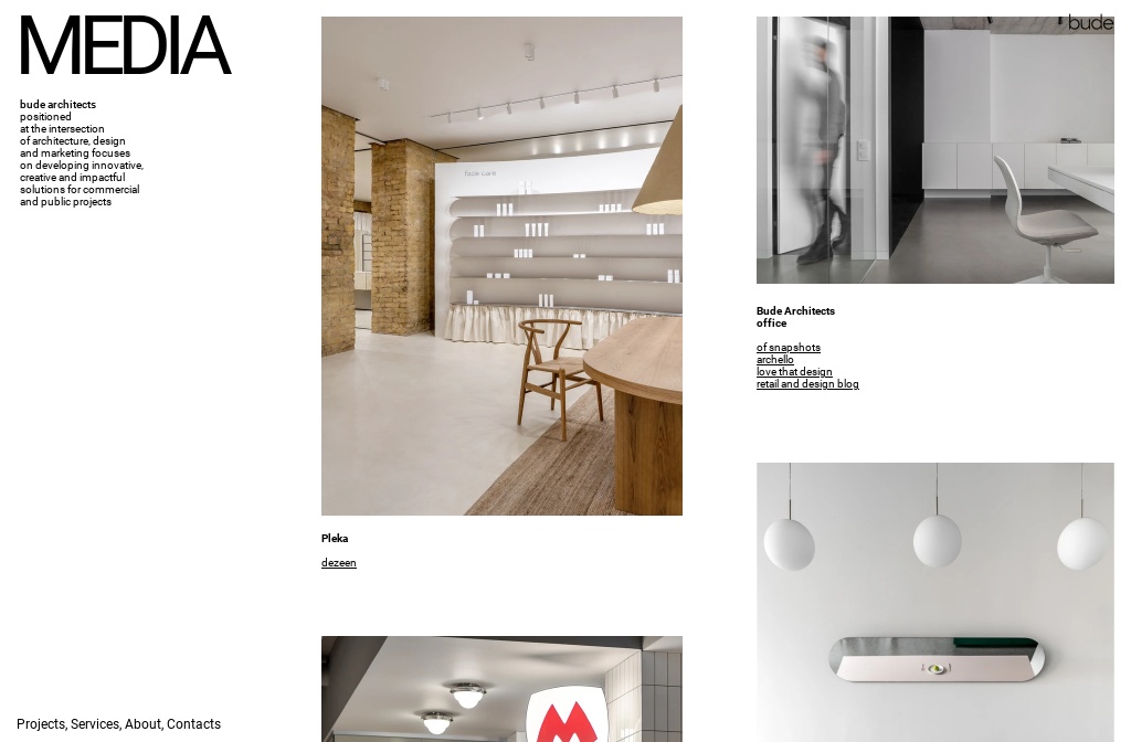 bude architects — Media