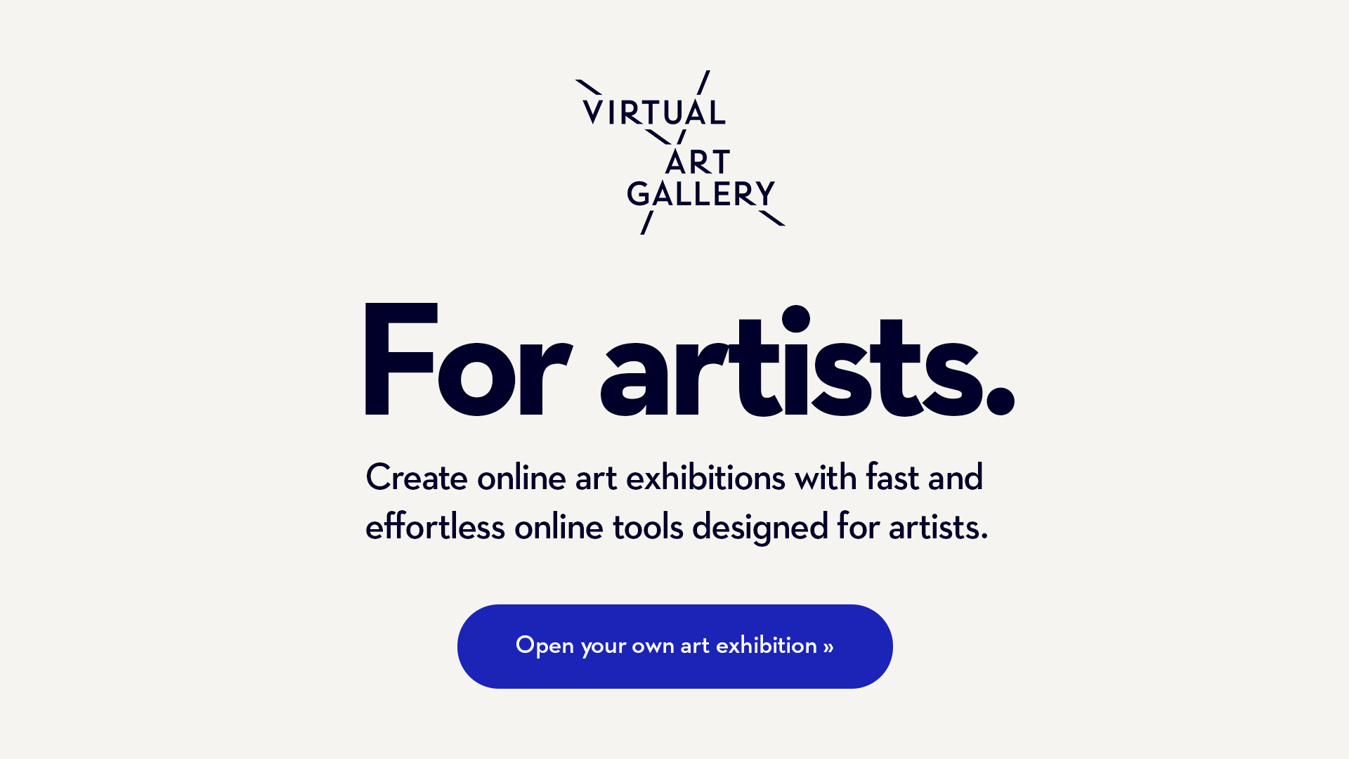Virtual Art Gallery — For Artists