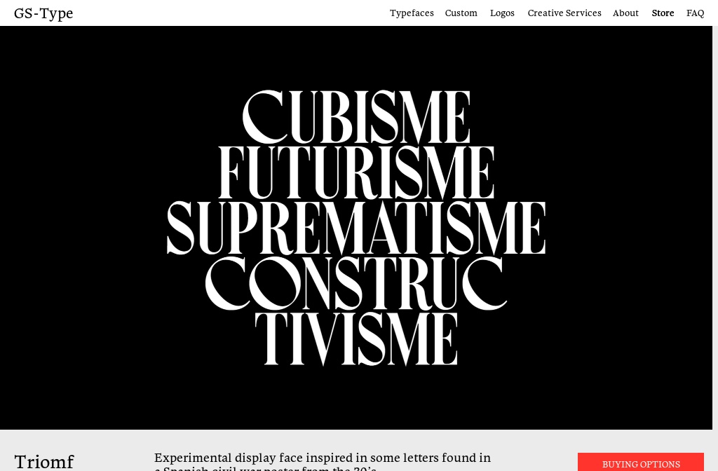 GS-Type | Contemporary Type Foundry from Barcelona – Custom & Retail Fonts