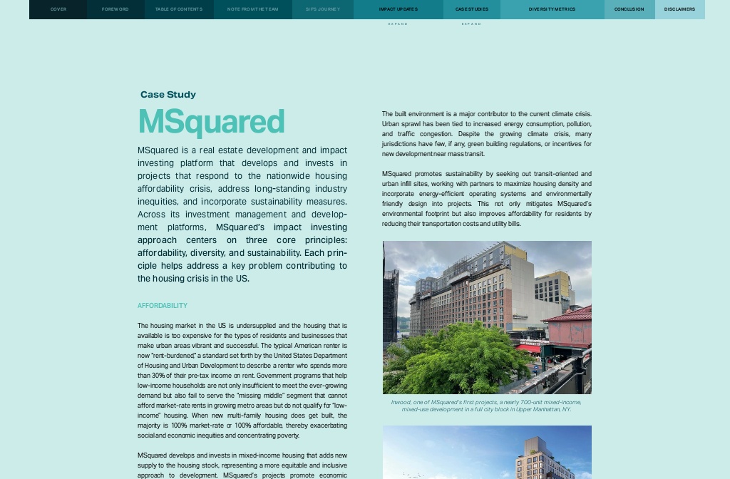 SIF 2024 Report — Case Study: MSquared