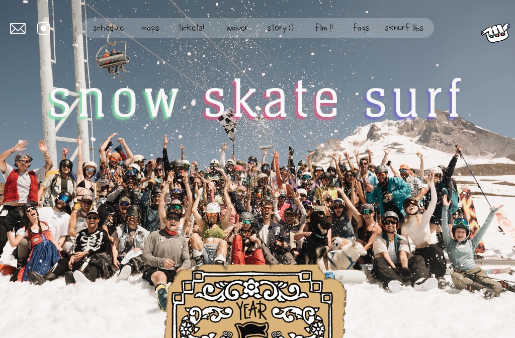snow skate surf