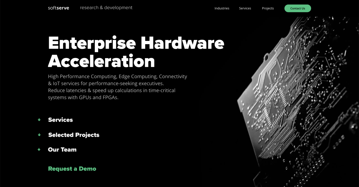 Hardware Acceleration | SoftServe R&D Demo — Consumer Hardware Acceleration