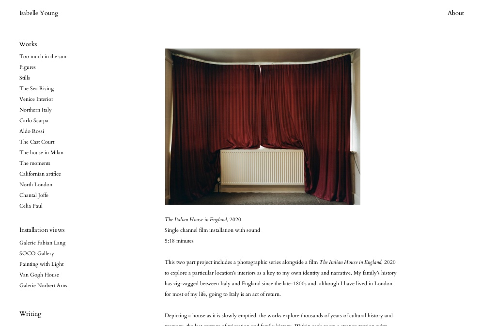 Isabelle Young — The Italian house