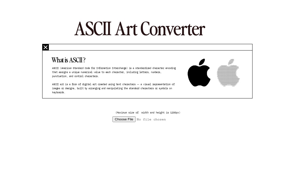Barbiana Liu (@designbarbiana) — ASCII Art Converter