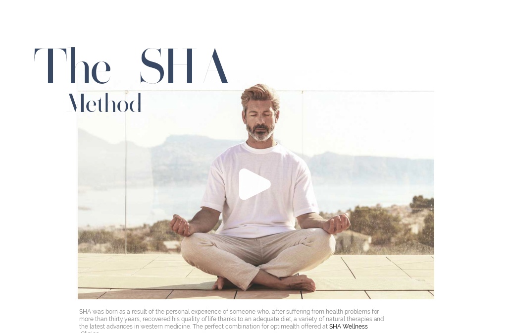 Spa & Wellness 01 — SHA Method