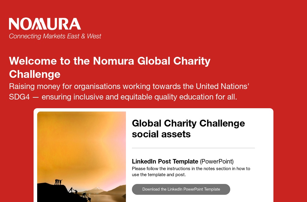 Nomura Global Charity Challenge 2023